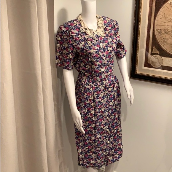 JANE SINGER | Dresses | Jane Singer Vintage Dress Petite 2 Flowal ...